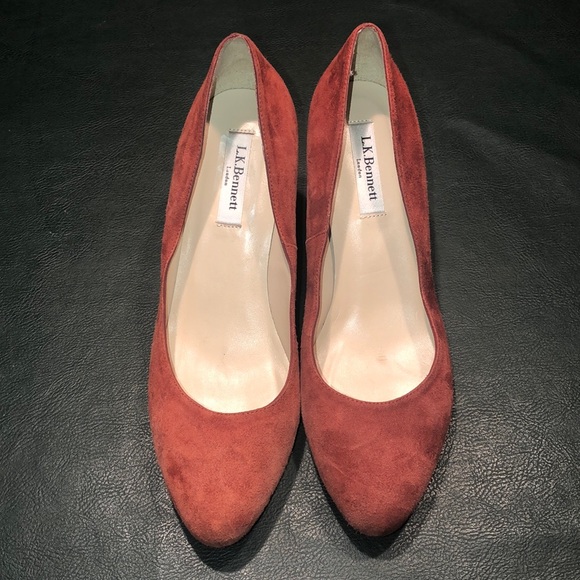 Shoes | Lk Bennett Heels Rust Suede | Poshmark